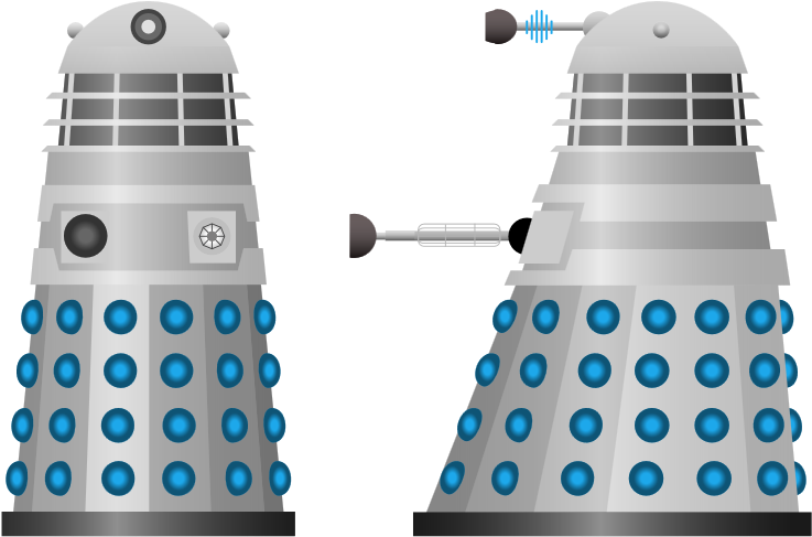 Dalek Mkiii Travel Machine - Doctor Who 1988 Daleks (880x640), Png Download