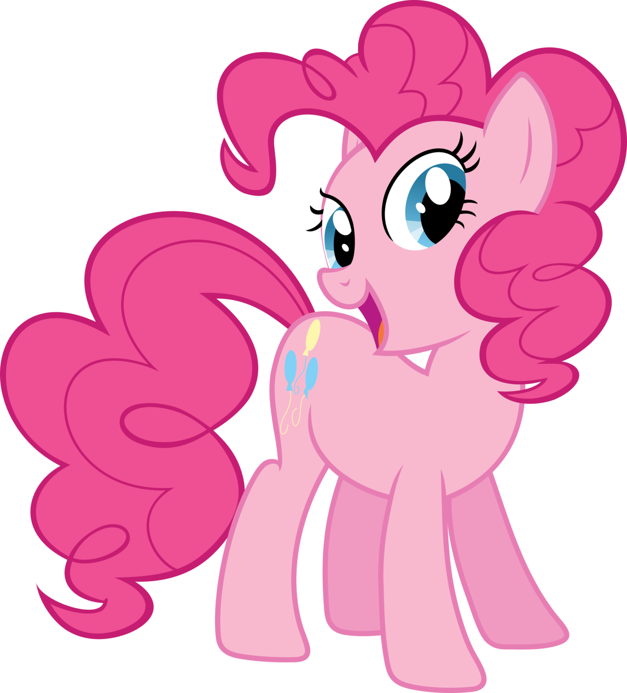 Happy Pinkie Pie - My Little Pony Pinkie Pie (1280x1415), Png Download