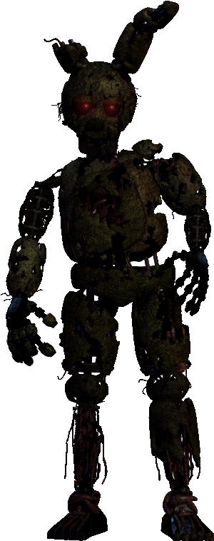 Download Ignited Springtrap - Fnaf 3 Springtrap Full Body | Transparent ...