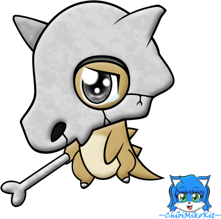 Cubone Drawing Png Freeuse Download - Pokemon Chibi Cubone (886x901 ...