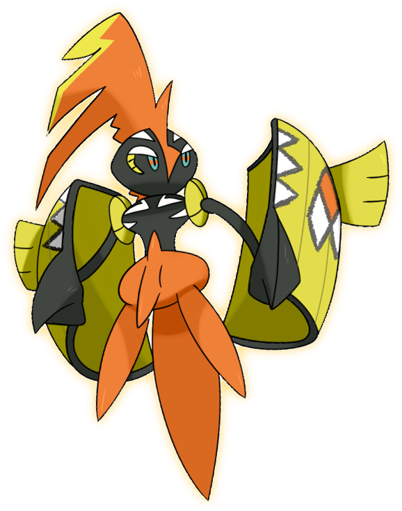 Tapu Koko-0 - Cartoon (596x755), Png Download