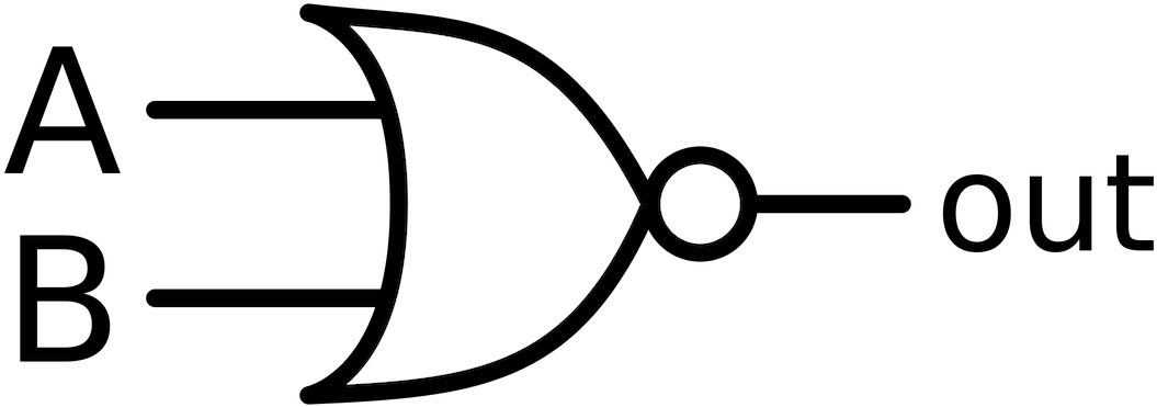 Picture - 2 Input Or Gate Symbol (1100x396), Png Download