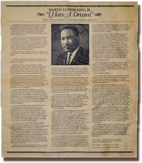Martin Luther King, Jr - Martin Luther King Jr. I Have A Dream Speech ...