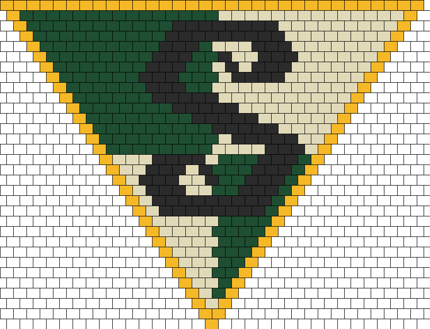 Download Harry Potter Slytherin Crest Kandana Bead Pattern - Beadwork ...