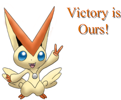 Victini Victory (534x400), Png Download