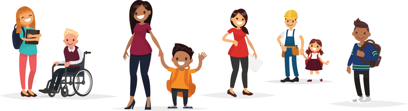 Enhanced District Reporting - Cartoon (1327x361), Png Download