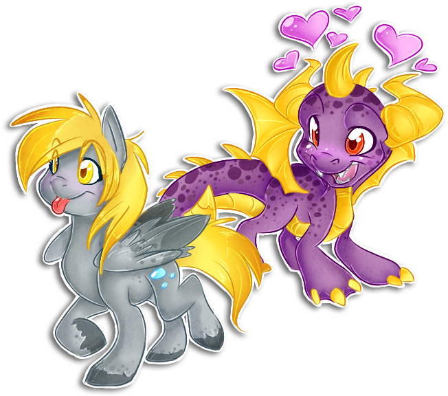 Asafary, Crossover, Derpy Hooves, Dragon, Female, Heart, - Mlp ...