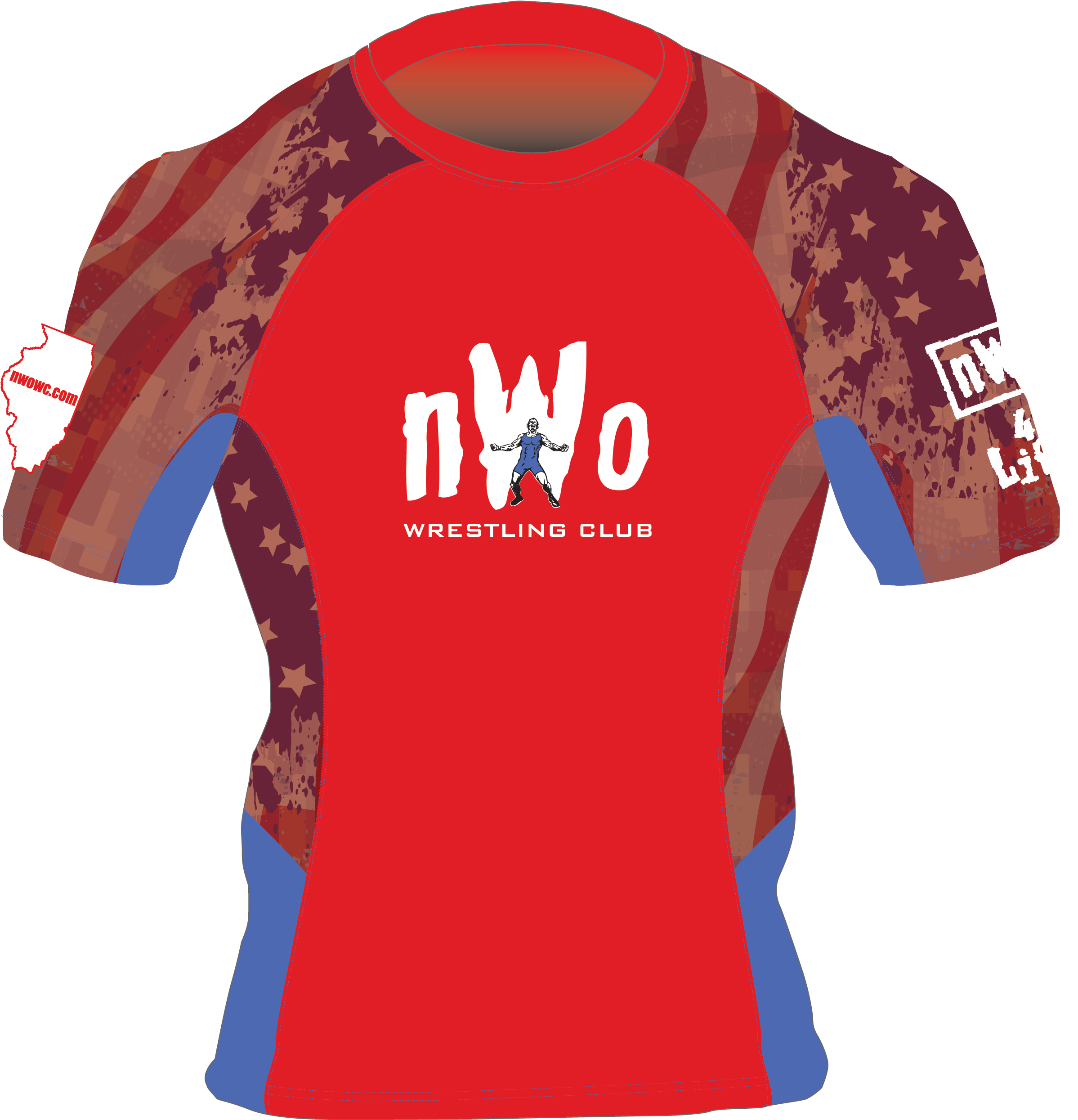 Red Short Compression Shirt - Active Shirt (570x665), Png Download