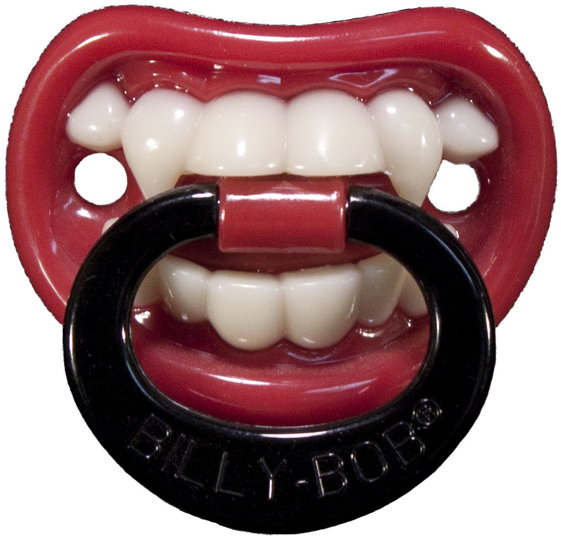 Lil' Vampire Baby Pacifier (600x571), Png Download