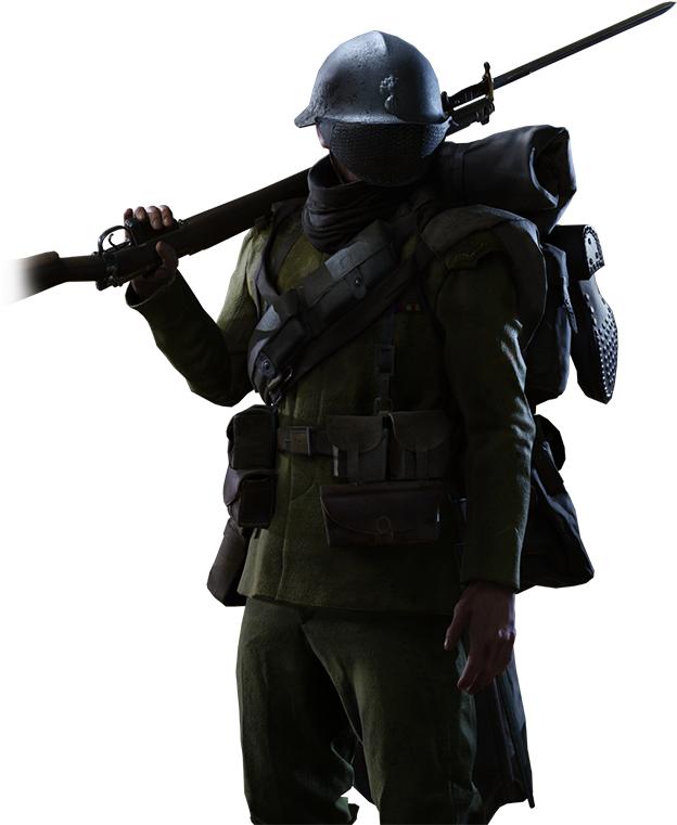 Bf1 Soldier Png - Sniper (623x800), Png Download
