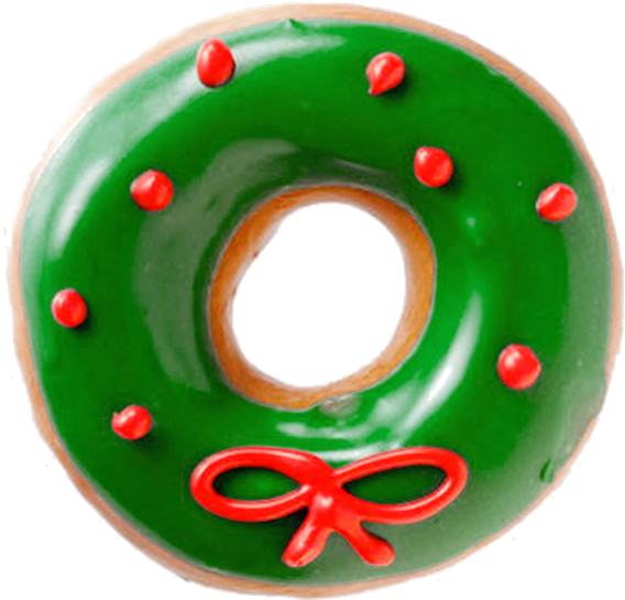 Krispy Kreme's - Krispy Kreme Christmas Png (599x552), Png Download