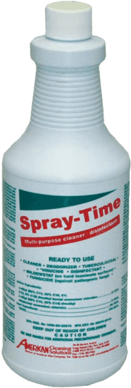 Spray Time Rtu Disinfectant - Bottle (640x743), Png Download