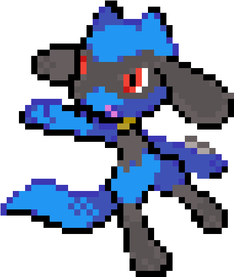 Riolu - Pixel Art Pokemon Riolu (1200x1200), Png Download