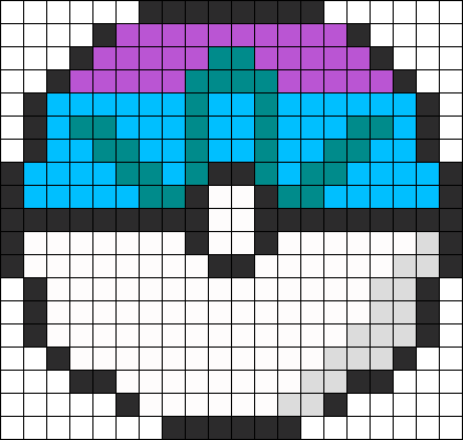 Suicune Ball Perler Perler Bead Pattern / Bead Sprite - Pixel Art ...