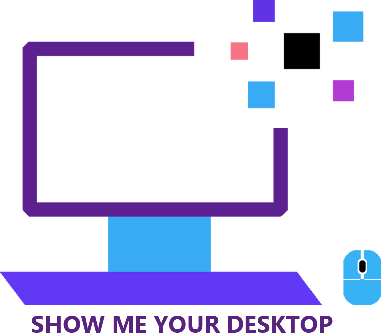 Show Me Your Desktop - Desktop Computer (800x698), Png Download