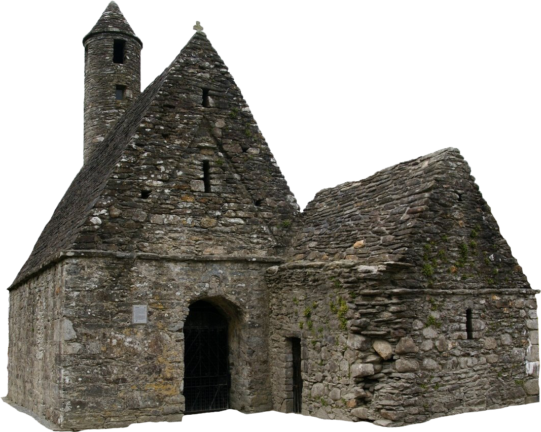 Monastery Ruins Png - Glendalough (1599x1048), Png Download