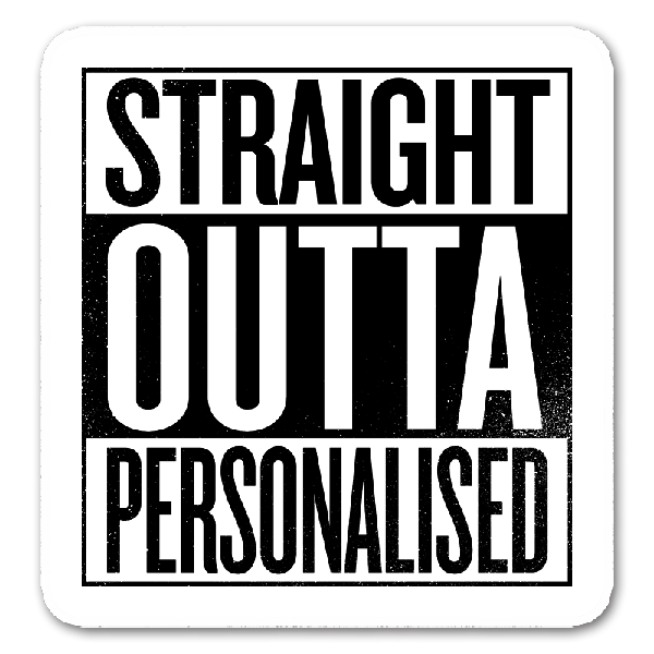 Straight Outta Personalised Black Imaginative Ink The - Straight Outta ...