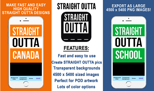 Merch Apps And Design Font Apps Straight Outta Font - Straight Outta ...