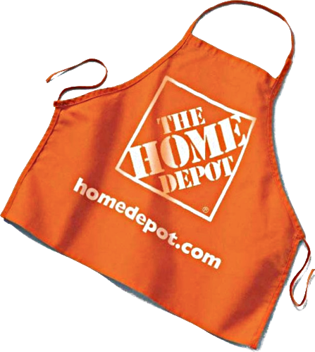 Home Depot Apron Png (447x500), Png Download