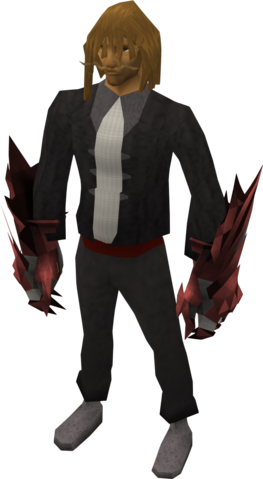 Lucky Dragon Claws Equipped - Runescape Jas Hands (263x479), Png Download