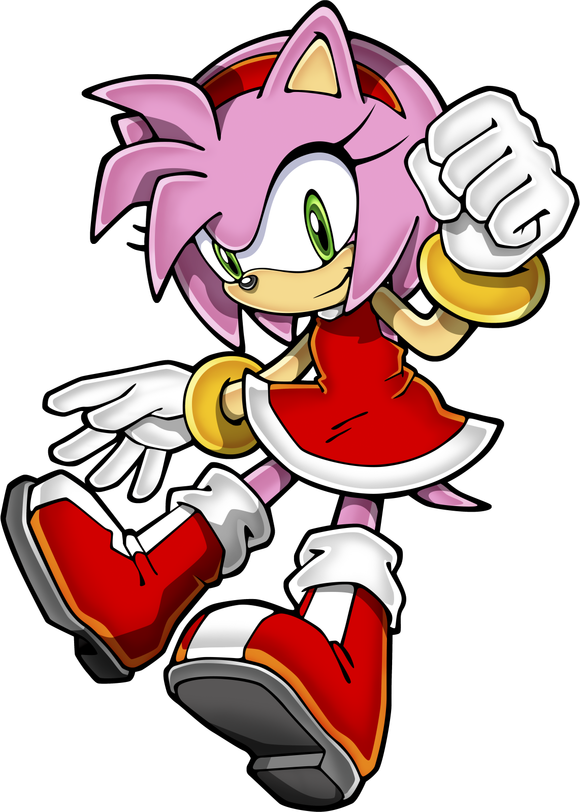 Amy-rose - Amy Rose Long Hair (1142x1598), Png Download