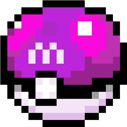 Download Master Ball - Pixel Art Pokemon Master Ball | Transparent PNG ...