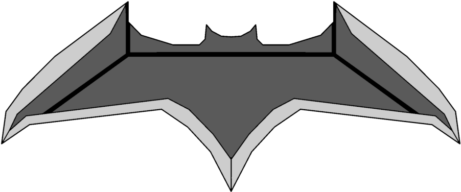 Batarang Drawing Through Year - Batman (1024x457), Png Download