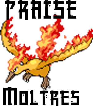 Praise Moltres Logo - Moltres (500x500), Png Download