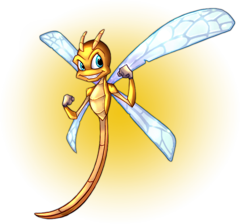 Spyro Drawing Sparx - Sparx The Dragonfly Png (776x724), Png Download