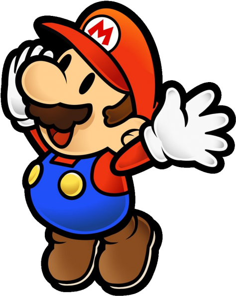 Paper Mario Cute - Paper Mario Thousand Year Door Mario (498x600), Png ...