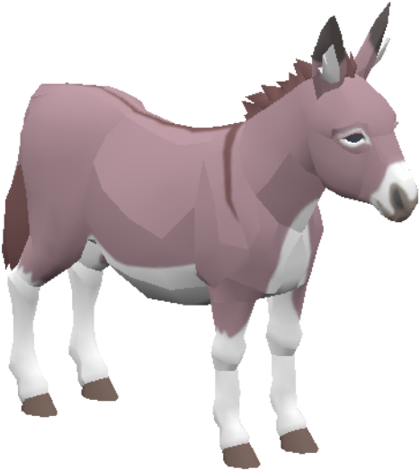 Botw Donkey (472x529), Png Download