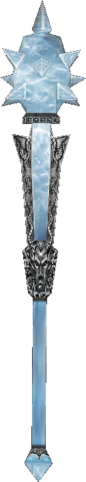 Ice Mace - Skyrim Ice Mace (525x700), Png Download