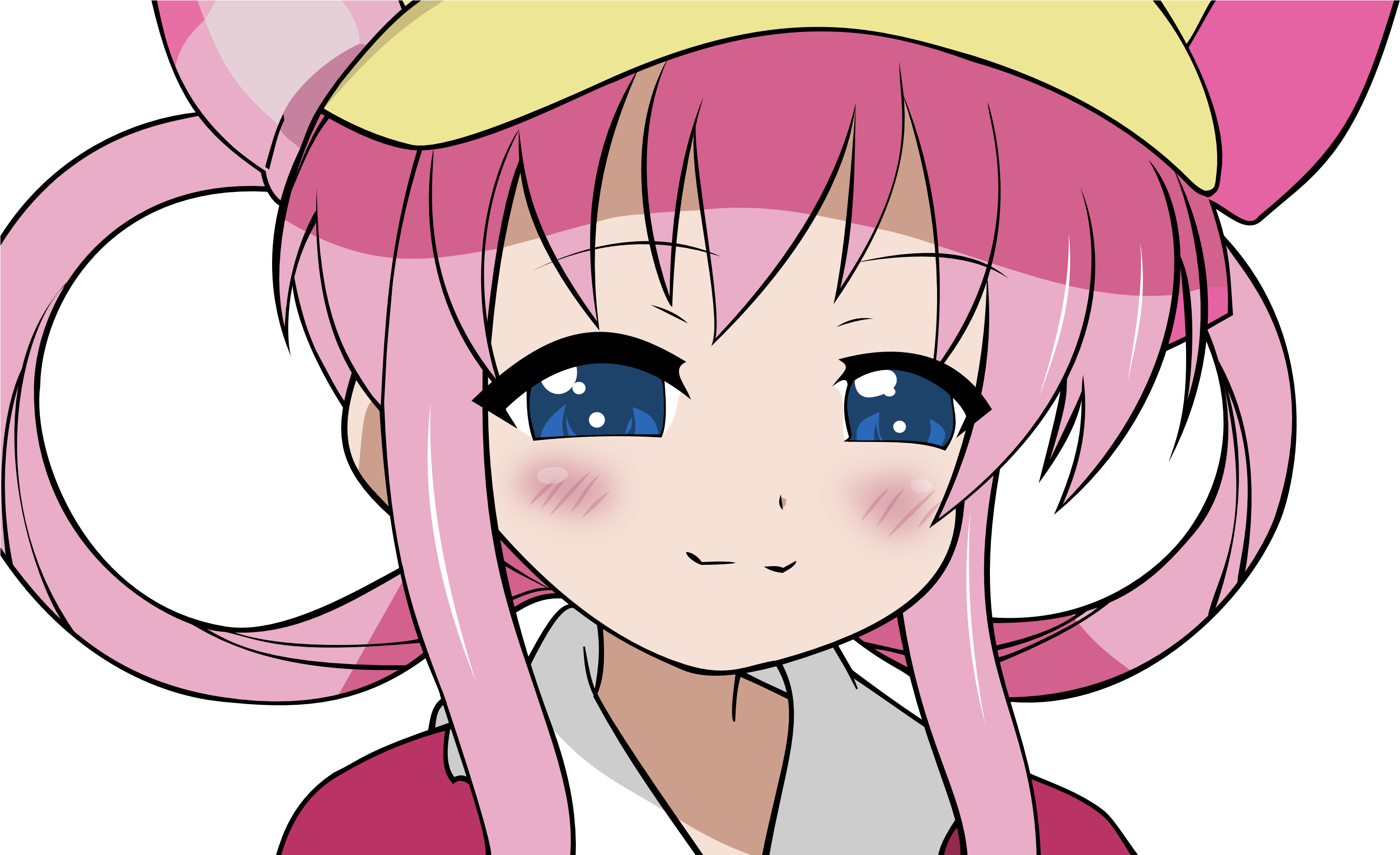 Hair Face Pink Clothing Nose Facial Expression Human - Memes Animes Png ...