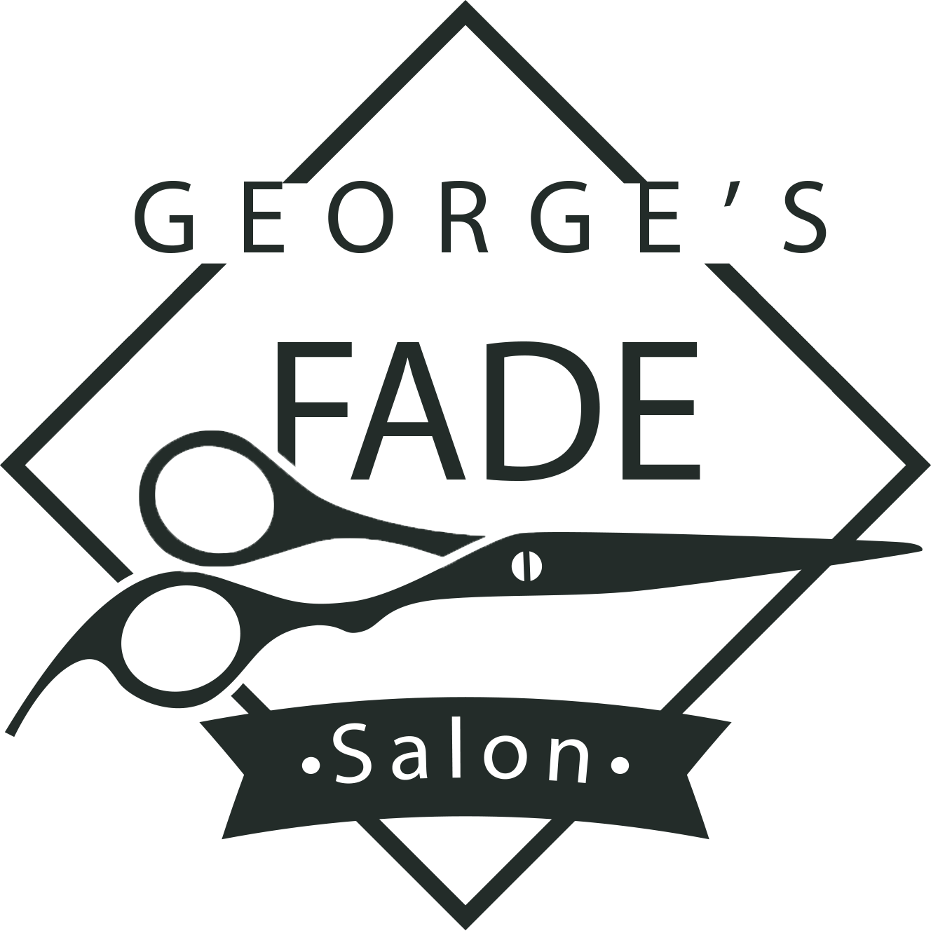 George's Fade Salons - Barber Logo For Salon (1328x1328), Png Download