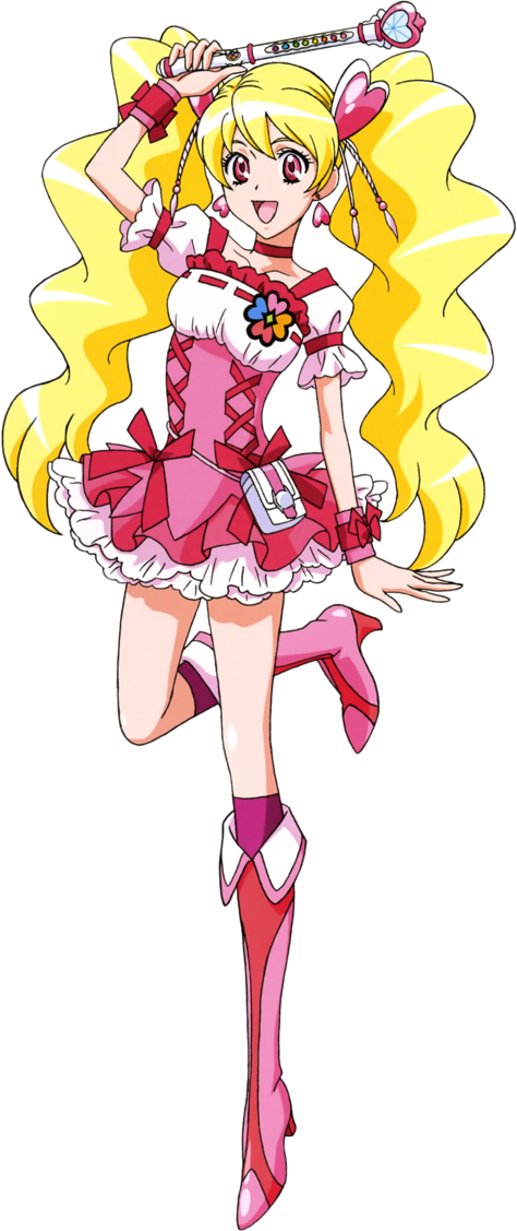 Cure Peach Raising Her Peach Rod - Fresh Pretty Cure! Fresh Cure Stick ...