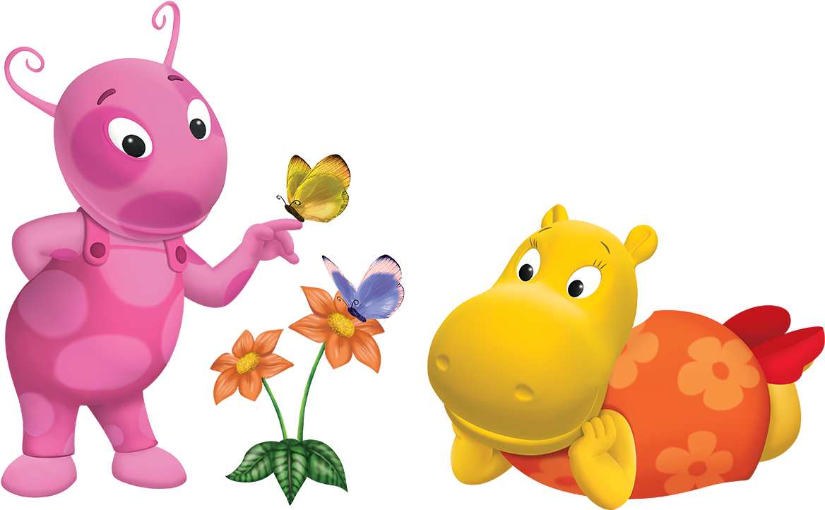 The Backyardigans Uniqua Tasha Butterflies - Backyardigans Png ...