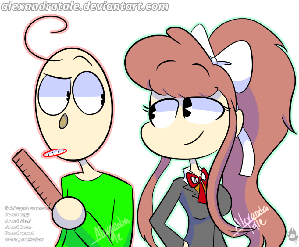 Download Baldi And Monika By Alexandratale - Baldi X Monika ...
