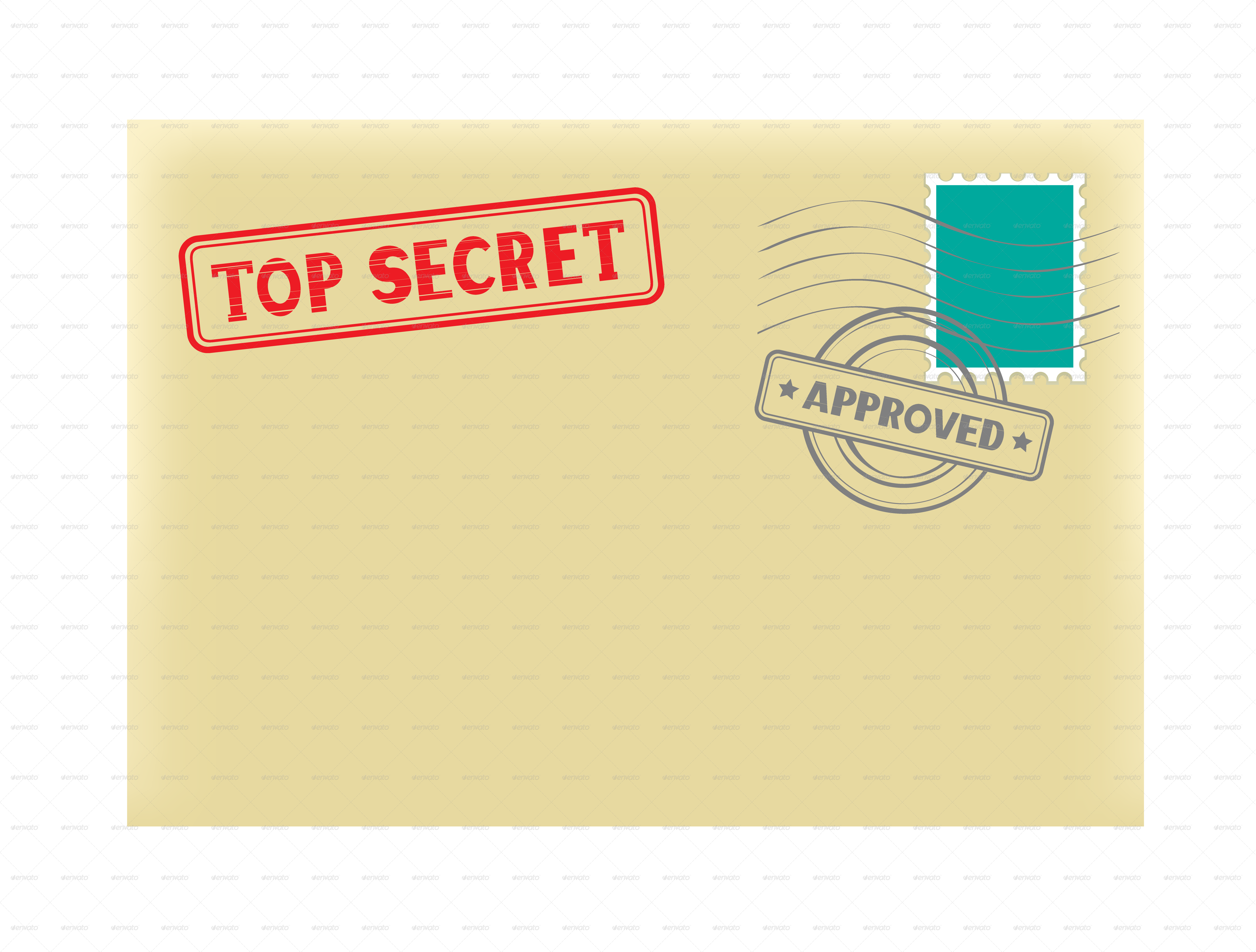 Top Secret Stamp Png - Correspondencia Secreta (4961x3761), Png Download