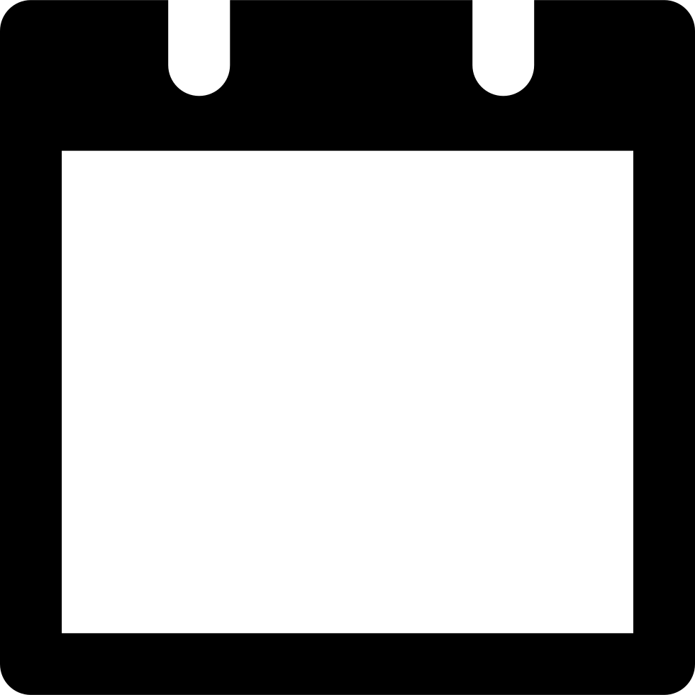 Download Web Vector Blank - Blank Calendar Icon Vector | Transparent ...