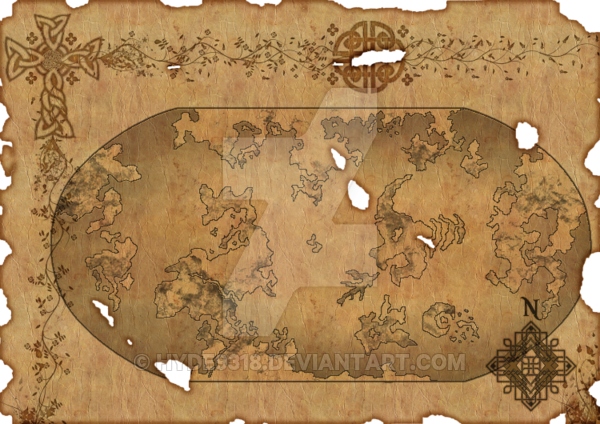 Old Map Png - Old Map Transparent (600x424), Png Download