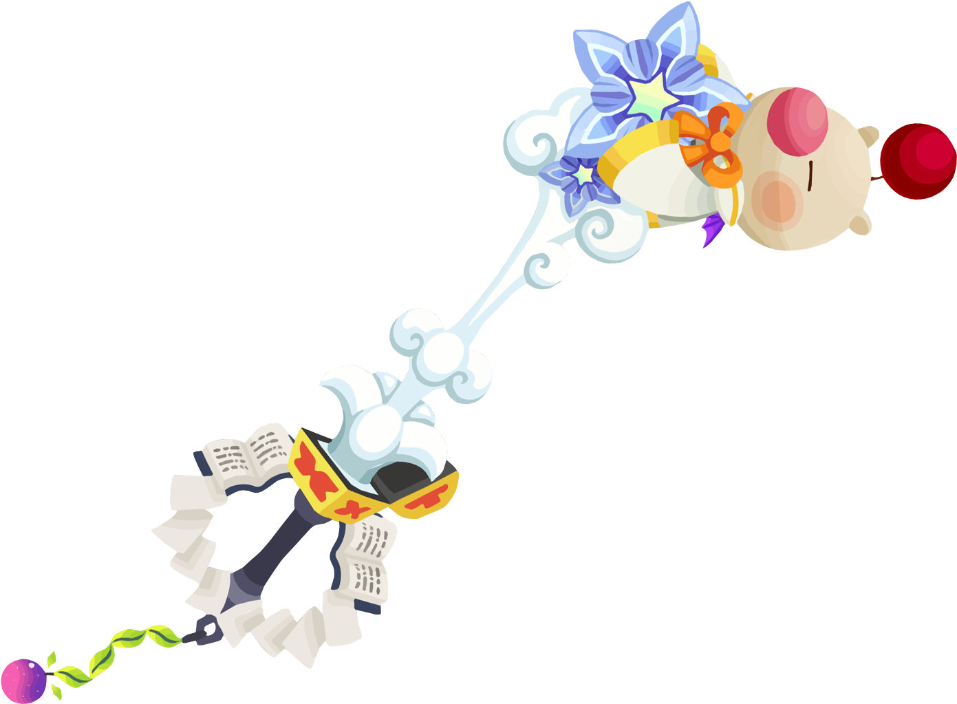 Moogle Of Glory - Kingdom Hearts Moogle Keyblade (1444x1124), Png Download