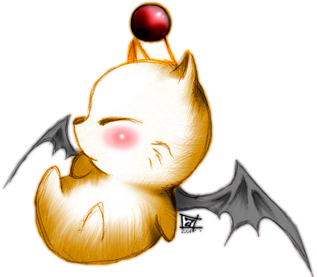 On The Wind Far And Wide - Moogle Tattoo (500x402), Png Download