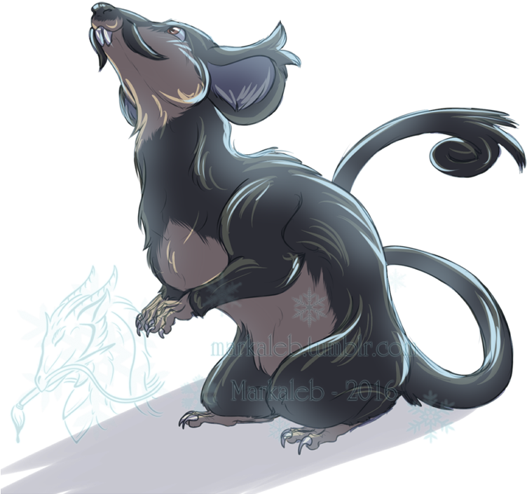 Alolan Rattata - Alolan Rattata Art (800x748), Png Download