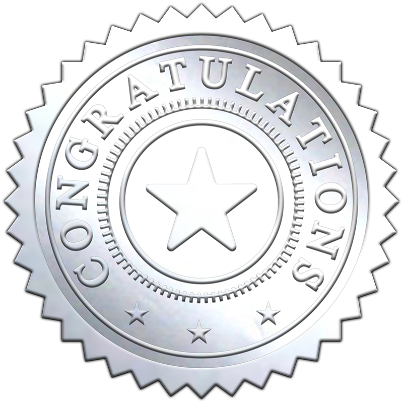 These Silver Foil Embossed Congratulations Certificate - Budapest ...