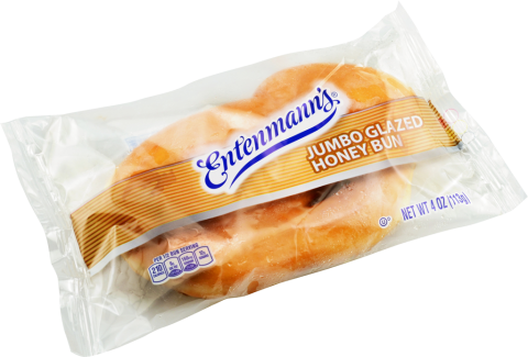 Download Glazed Honey Bun - Entenmann's Jumbo Iced Honey Bun ...
