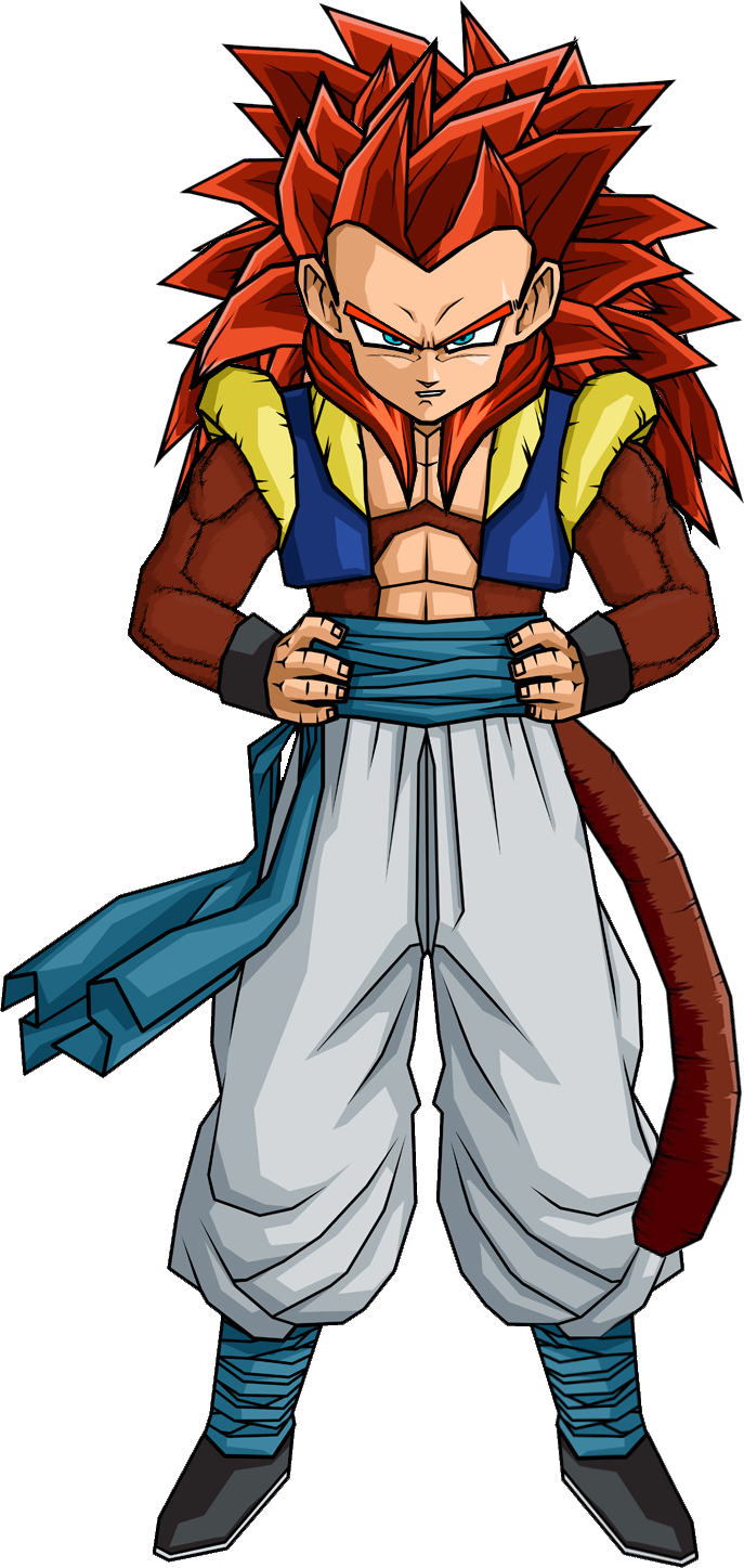 Dragon Ball Super Goten Ssj4 (687x1447), Png Download