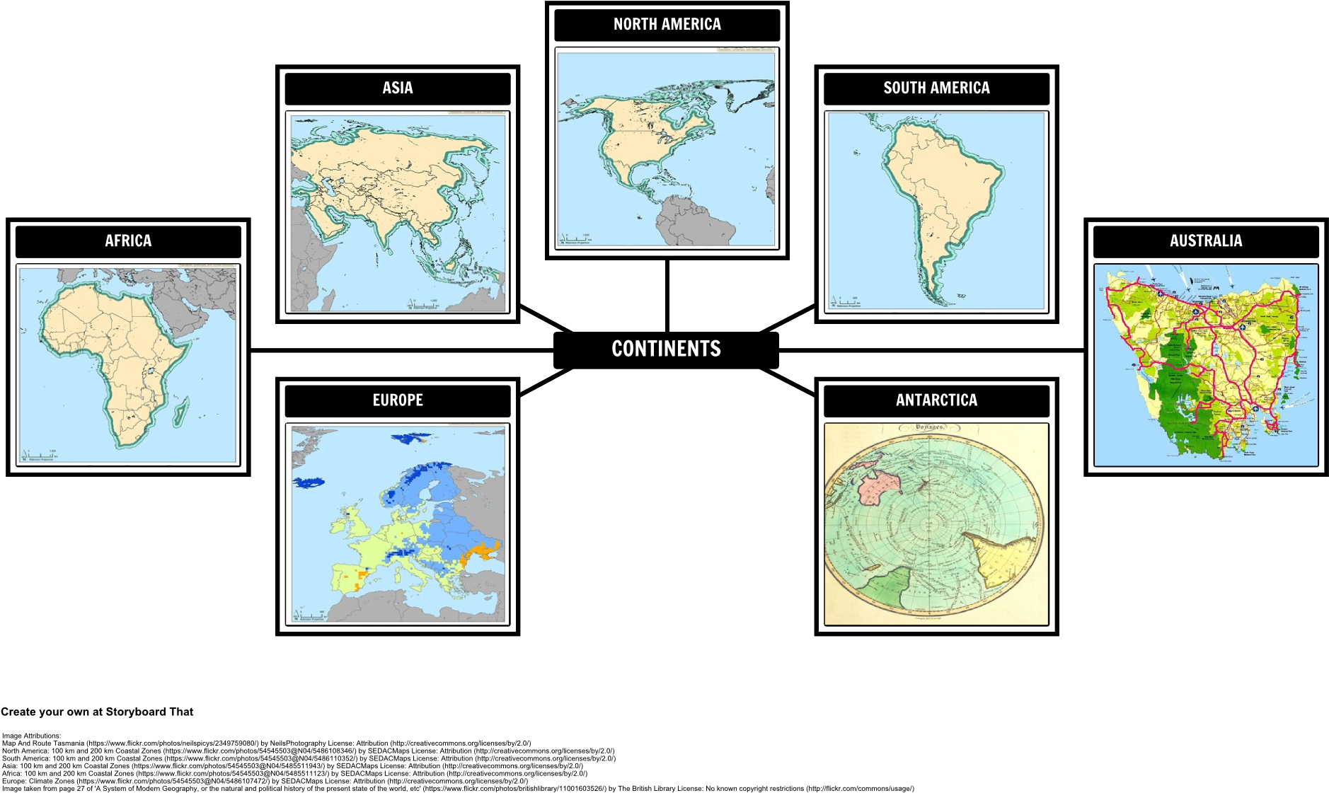 Spider Map - Continents (1904x1150), Png Download