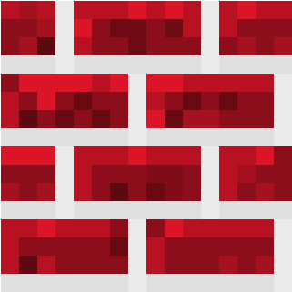 Minecraft Brick Block - Minecraft Brick Pixel Art (360x360), Png Download