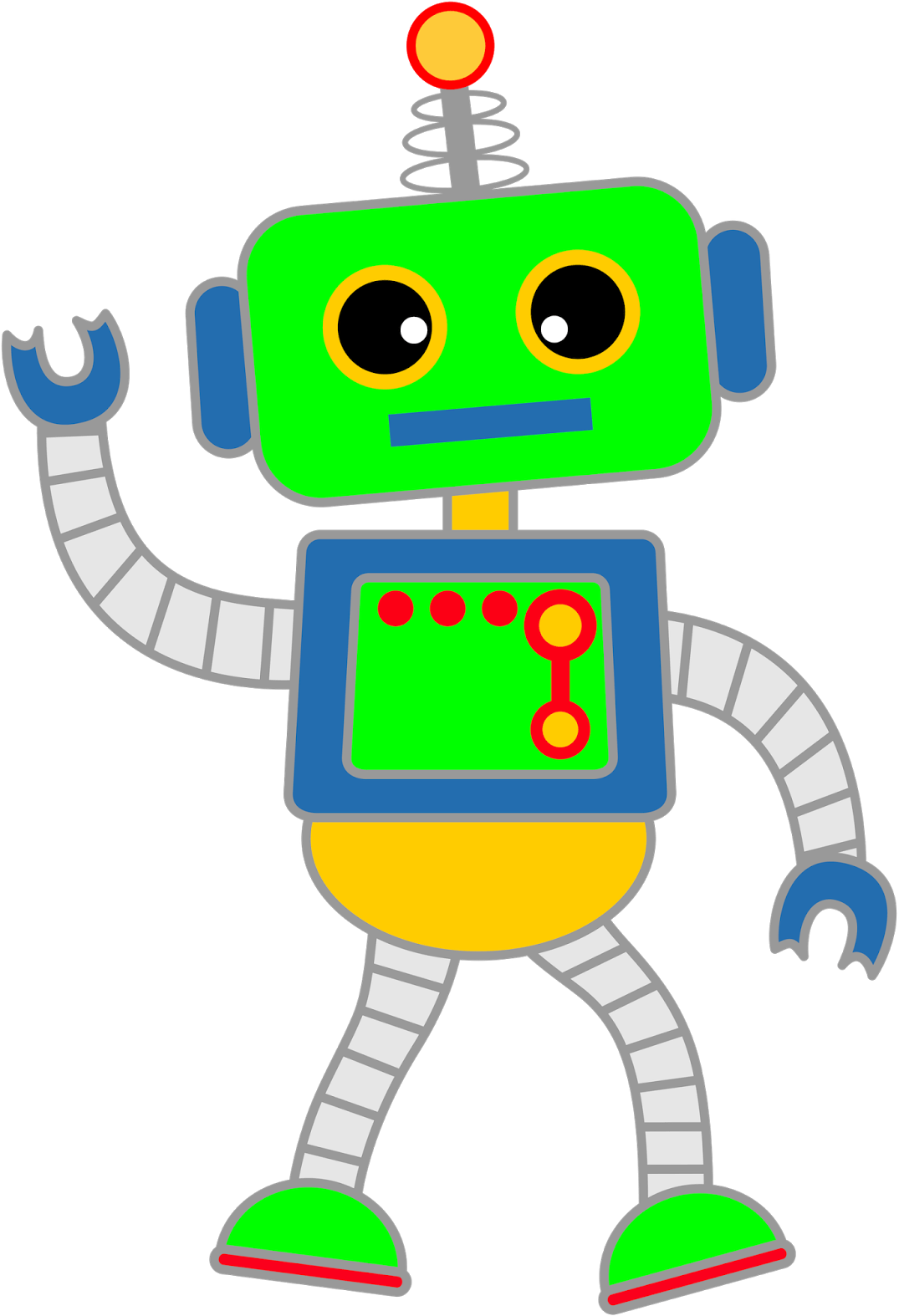 Science Robot Head Clipart - Clipart Of A Robot (1090x1600), Png Download