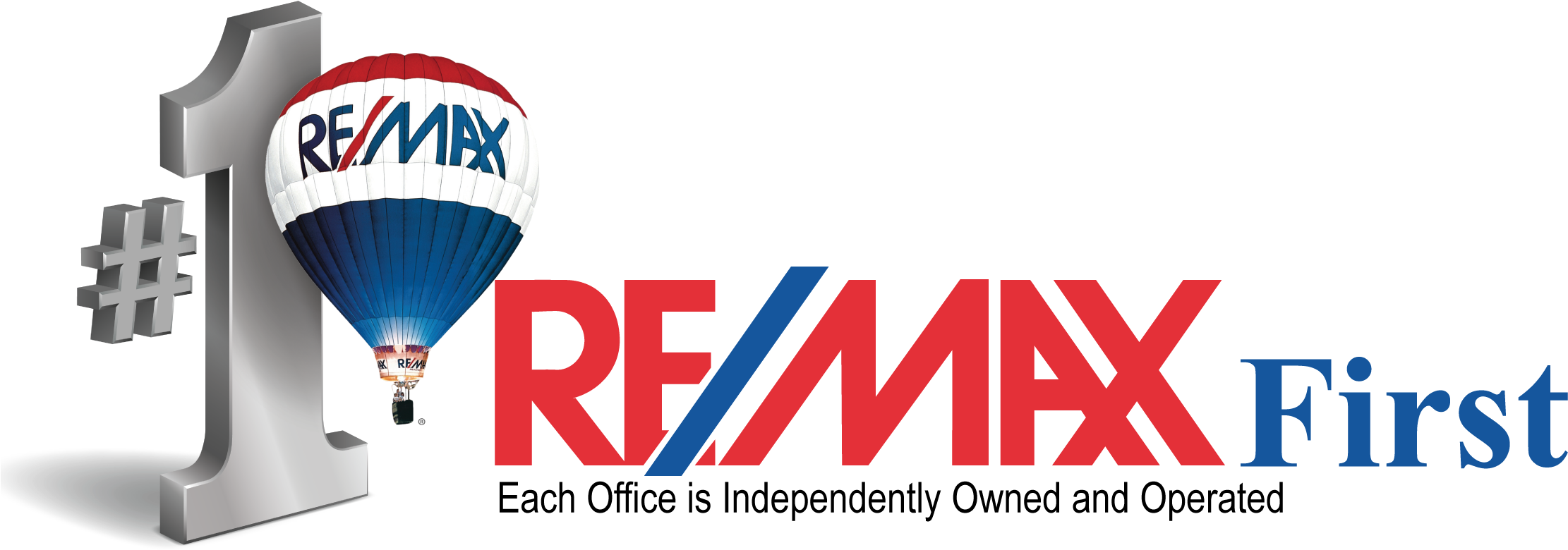 Re/max First - Remax Real Estate Group Logo (2250x900), Png Download